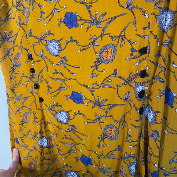 Roly Poly | Dresses | Roly Poly Floral Golden Mustard Dress Large ...